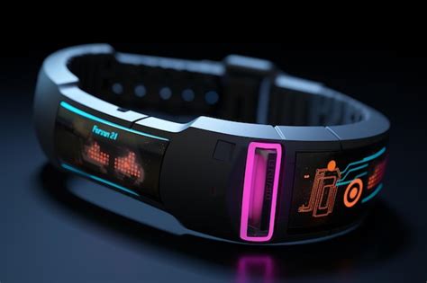 Premium Photo Biometric Wristband Worn By Athletes For Generative Ai