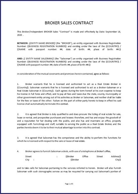 Freight Broker Agreement Template