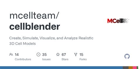 Github Mcellteamcellblender Create Simulate Visualize And