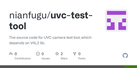 github nianfugu uvc test tool the source code for uvc camera test