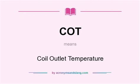 Cot Coil Outlet Temperature In Undefined By