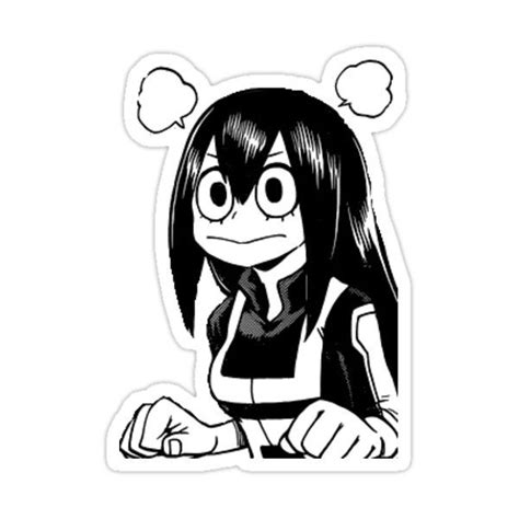 Tsuyu Asui Sticker Sticker Anime Printables Anime Stickers Cute