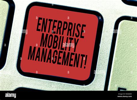 Word Writing Text Enterprise Mobility Management Business Concept For