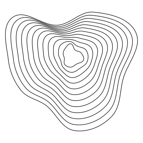 Undulating Topography Lines Smooth Terrain Patterns Organic Contour