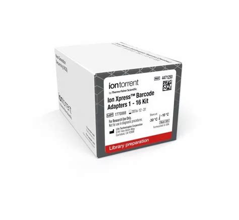 Ion Xpress Barcode Adapters 1 16 Kit 4471250 At ₹ 277992piece Rajender Nagar Ghaziabad