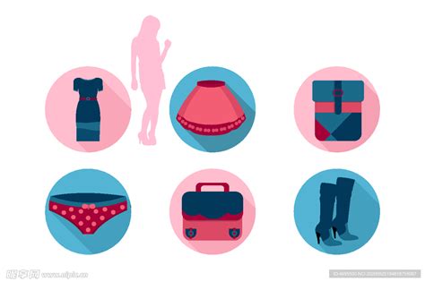 女人 衣服 卡通矢量设计图卡通设计广告设计设计图库昵图网