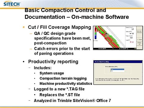 Trimble Ccs 900 Compaction Control System Overview Sitech