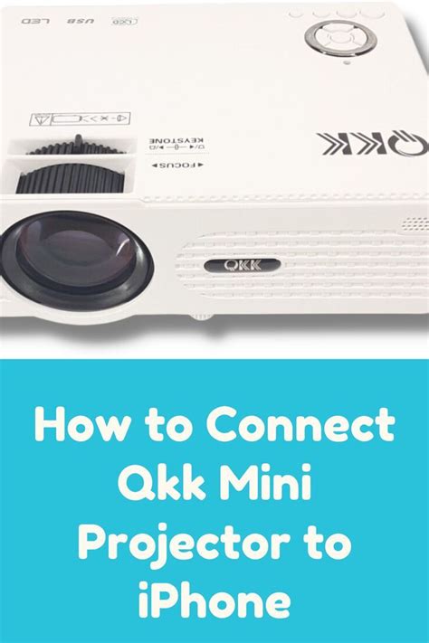 How To Connect Qkk Mini Projector To IPhone Mini Projectors Projector Outdoor Projector