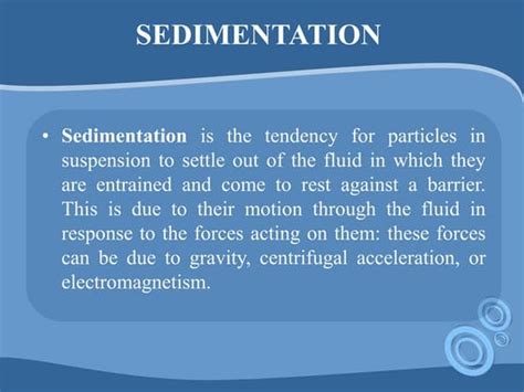 Sedimentation Ppt