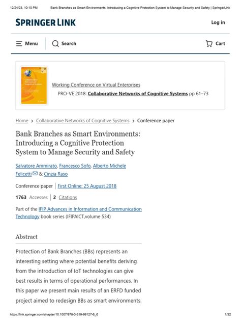 bank branches as smart environments introducing a cognitive