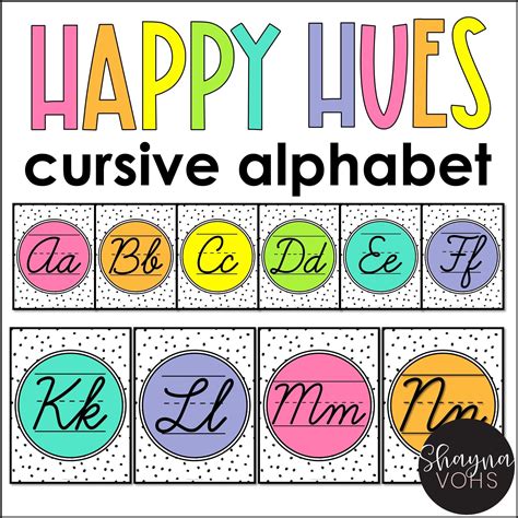 Cursive Alphabet Posters Cursive Alphabet Chart Bright 54 Off