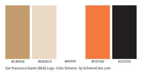 San Francisco Giants Colors San Francisco Giants 2 Tone Color Pack
