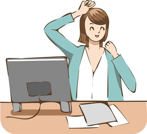 Office Workers Working Clipart
