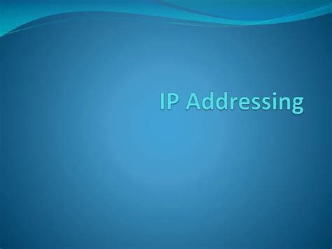 Ppt Ipv4 Addressing In Networking Powerpoint Presentation Free