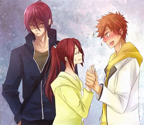 Rin Gou And Momo Free Anime Free Iwatobi Swim Club Free Iwatobi