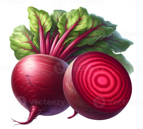 Ai Generated Beetroot Vegetable Png Beetroot With Leaves Fresh Red Beet