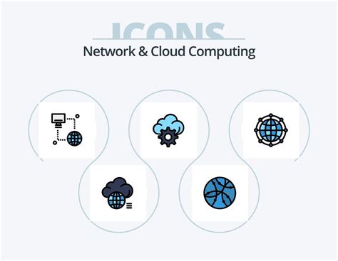 Network And Cloud Computing Line Filled Icon Pack 5 Icon Design Share