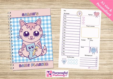 Cute Kawaii Daily Planner Notebook