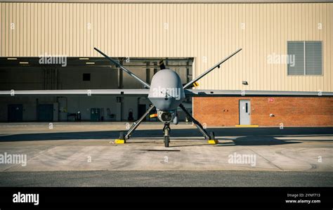 A U S Marine Corps Mq 9a Reaper Unmanned Aircraft System With Marine