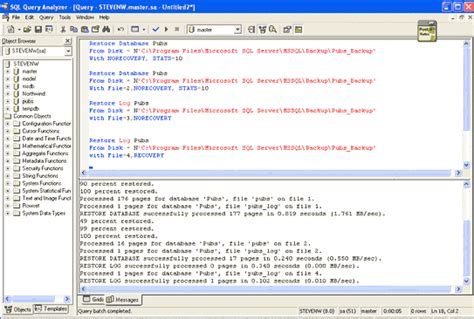 Restoring Your Data Database Journal