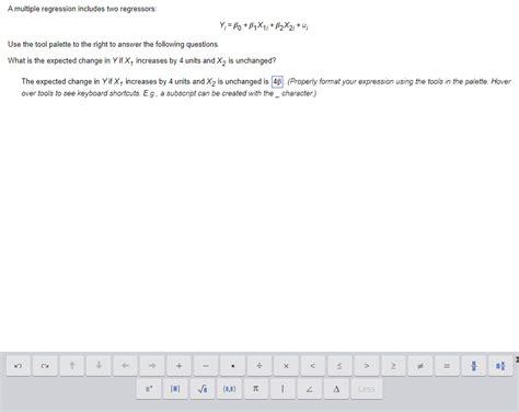Solved A Multiple Regression Includes Two Regressors
