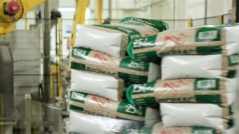Pile Of Bags Of Coniferous Pellets Stock Footage Video Of Energy