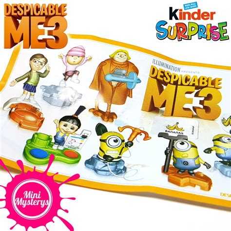 Despicable Me 3 Kinder Surprise Figures Choose Yours Mini Mysterys