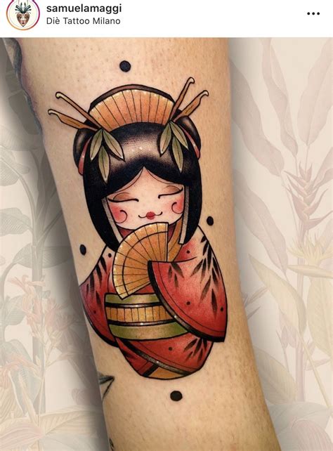 Pin De Vaughn Leland Em Japanese Tats Tatuagem Kokeshi Tatuagens