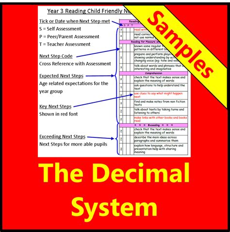 The Decimal System Samples Primary Tools