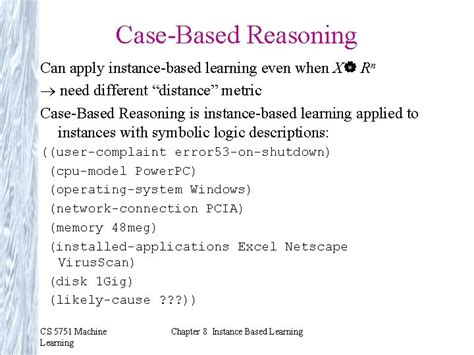 Instance Based Learning Knearest Neighbor Locally Weighted Regression