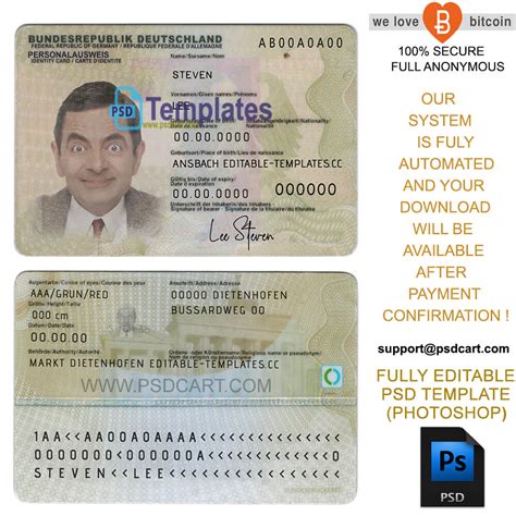 Florida Id Card Template