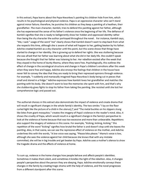 The Extract Document Pdf Feeling Violence