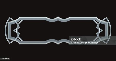 Frame Medieval Game Ui Metallic Title Banner Or Decorative Border Vector Assets For Web Or Game