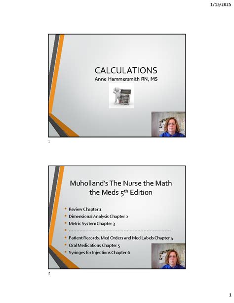 Nursing Calculations Dimensional Analysis Dosage And Rounding Rules