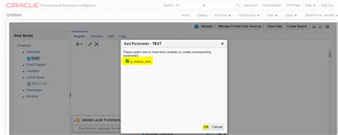 Oracle Application Oracle Fusion Bip Report How To Create Data Model Lov Parameter
