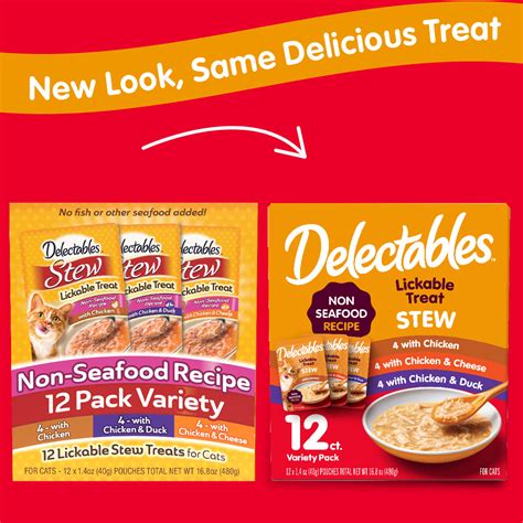 Delectables® Lickable™ Treat Stew Non Seafood Recipe 12 Pack Variety