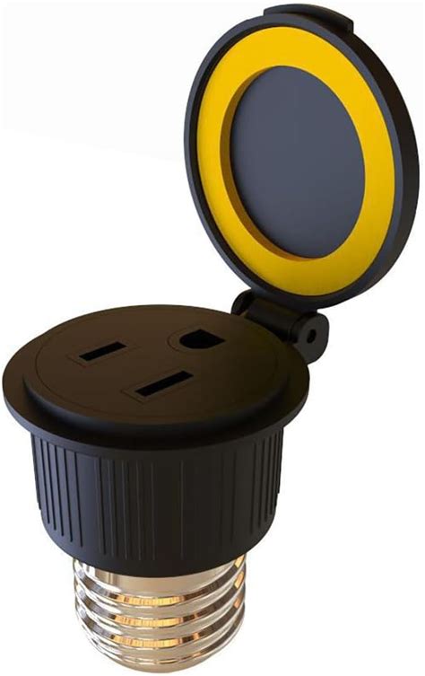 Chuanquan E E Waterproof Light Bulb To Socket Adapter Prong Light Socket To Plug Adapter