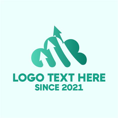 Data Cloud Arrow Logo Brandcrowd Logo Maker Brandcrowd