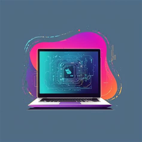 Premium AI Image Illustration Of A Laptop Programming Code On Screen
