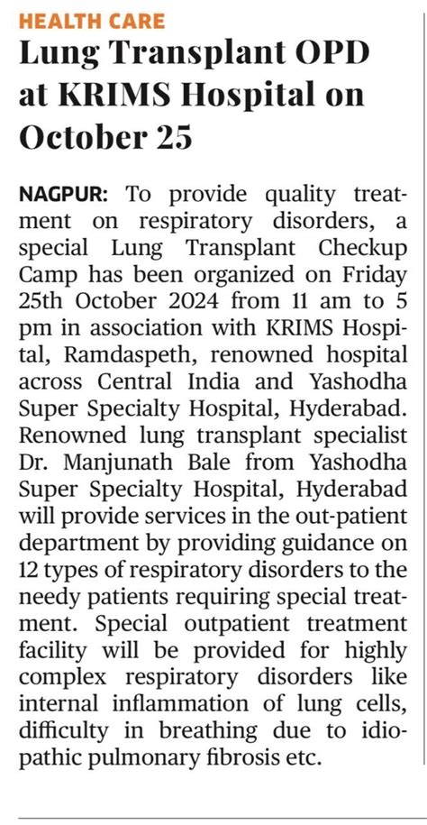 Manjunath Bale On Linkedin Lungtransplant Endstagelung Lungcancer