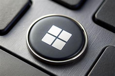 The Windows Button On A Black Laptop Notebook Keyboard Macro Extreme