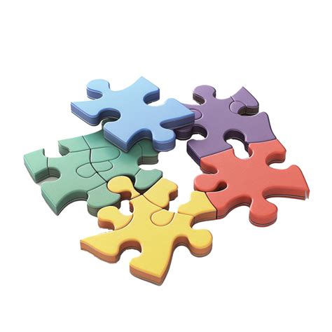 Colorful Interlocking Puzzle Pieces Representing Teamwork And Collaboration 55540736 Png