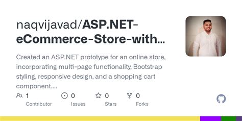 github naqvijavad asp ecommerce store with admin portal created