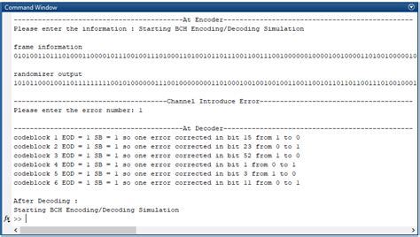 Shows Simulation Result Of Coding Layer With No Error Introduced To The Download Scientific