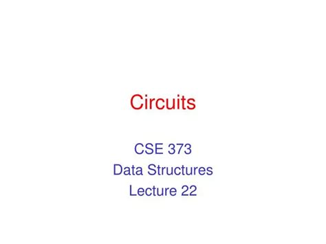 Ppt Circuits Powerpoint Presentation Free Download Id4088166