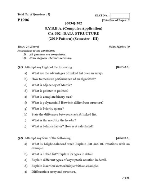 Data Structure 2 Pdf Theoretical Computer Science Discrete