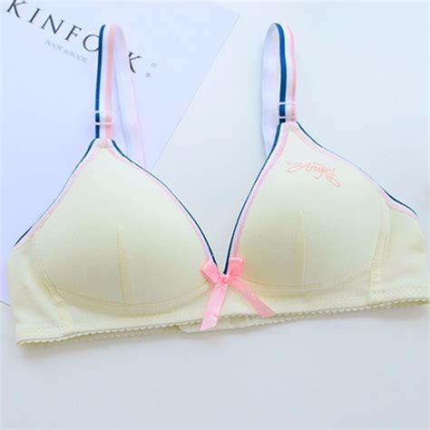 Cotton Teenage Girl Underwear Bow Students Bra Wir Vicedeal