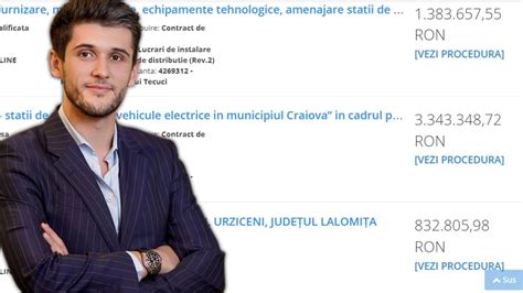 Fiul Lui Relu Fenechiu Face Avere Pe Spatele Statului Beizadeaua A Primit Contracte De Peste 81