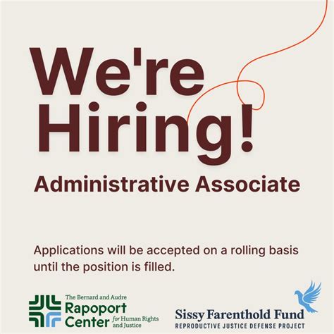 The Rapoport Center Is Hiring We Are Now Accepting Applications To