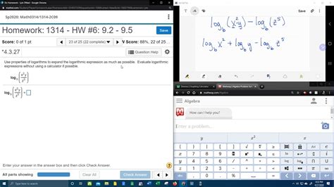 College Algebra Mylab Math Hw 6 Question 23 Youtube